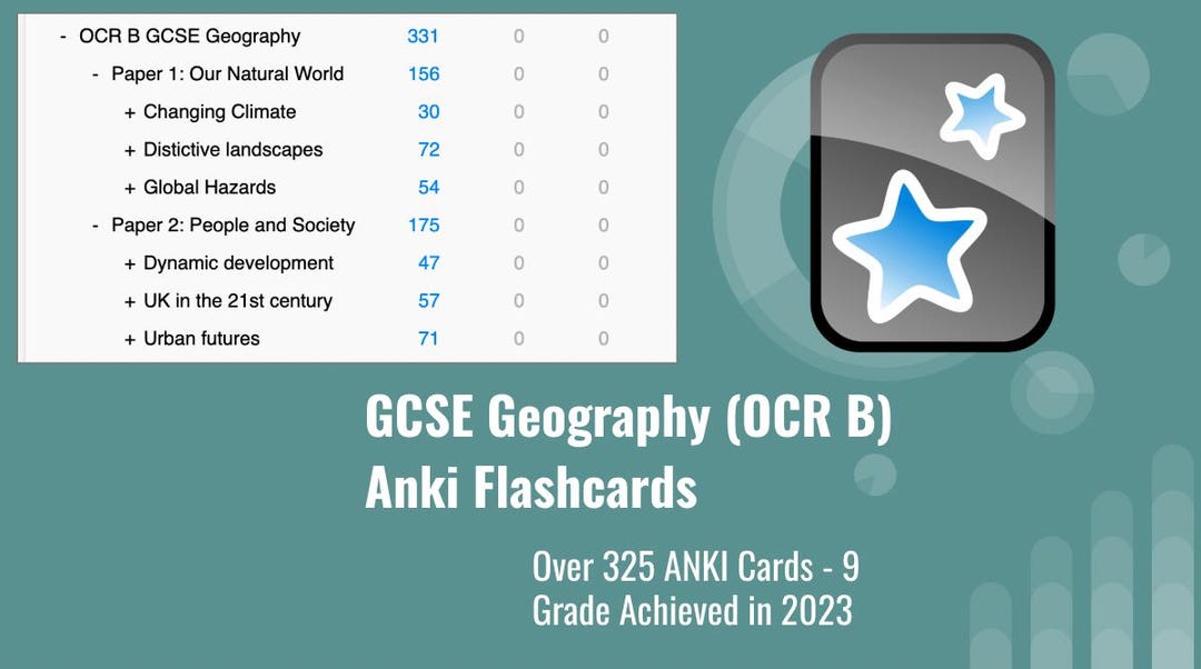 GCSE Geography (OCR B) Anki Flashcards - Made by a Grade 9 Student ...