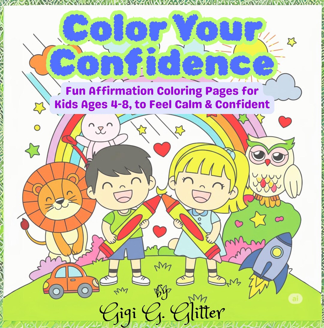 Color Your Confidence Printable Coloring Book | Fun Affirmation Pages ...