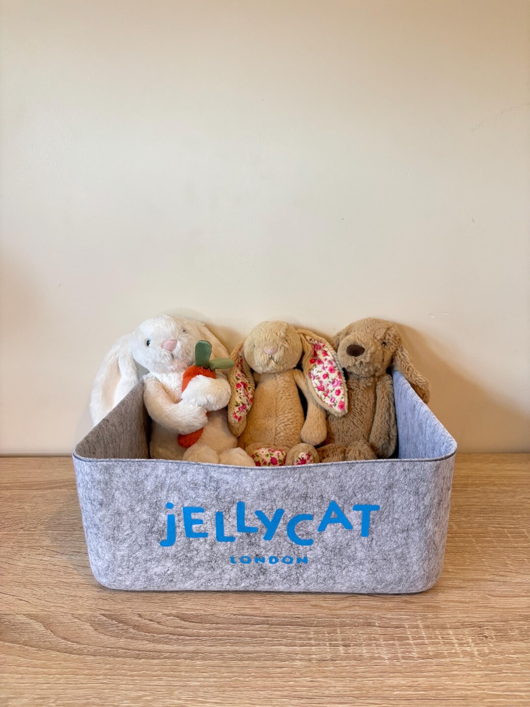 Jellycat Inspired Textile Felt Display Basket - Etsy