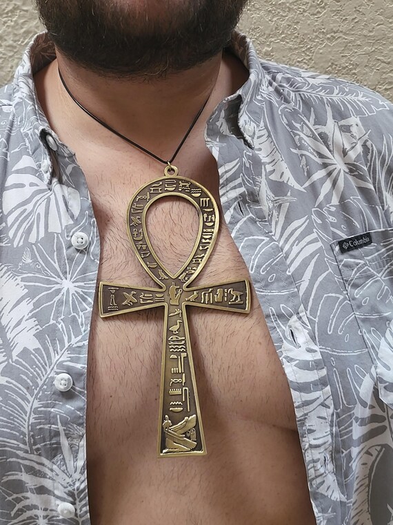 Brass Ankh Key of Life represents eternal life and di… - Gem