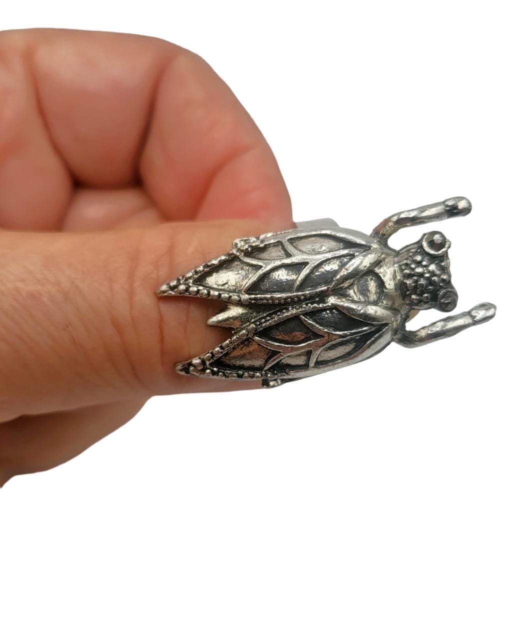 Vintage Cicada Ring Adjustable Compatible With Unique Boho Festival ...
