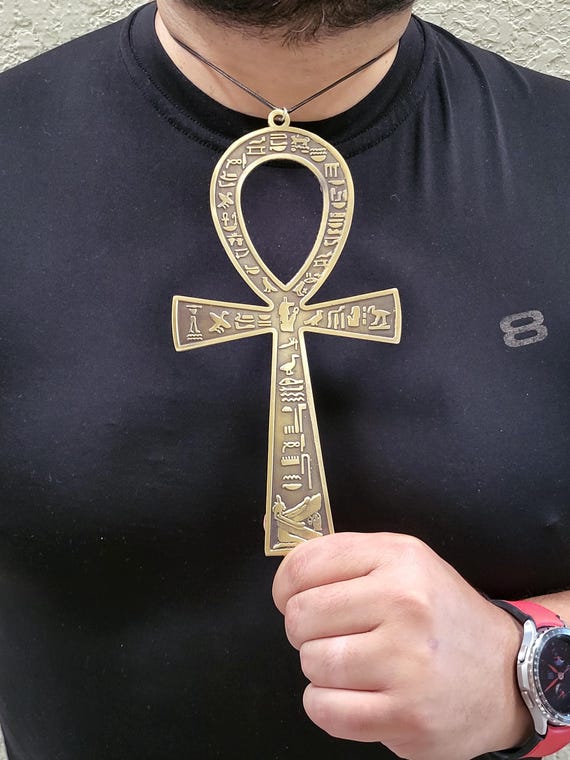 Brass Ankh Key of Life represents eternal life and di… - Gem