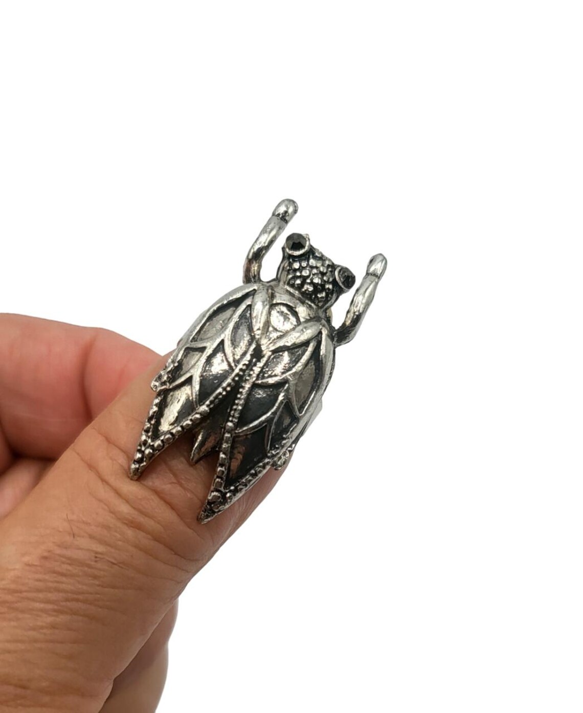 Vintage Cicada Ring Adjustable Compatible With Unique Boho Festival ...
