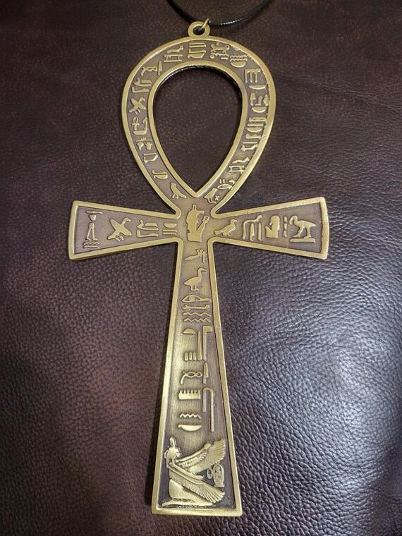 Brass Ankh Key of Life represents eternal life and di… - Gem
