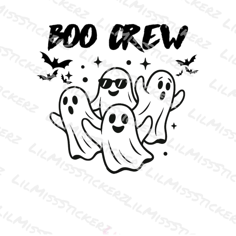 Boo Crew Ghost PNG, Halloween Clipart (digital Download) - Etsy