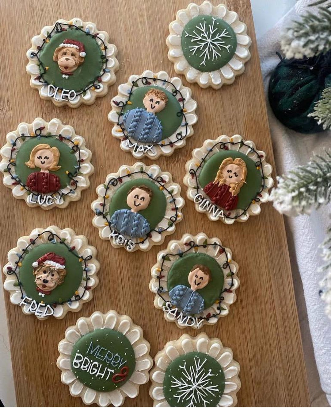 Custom Family Christmas Cookies - Etsy