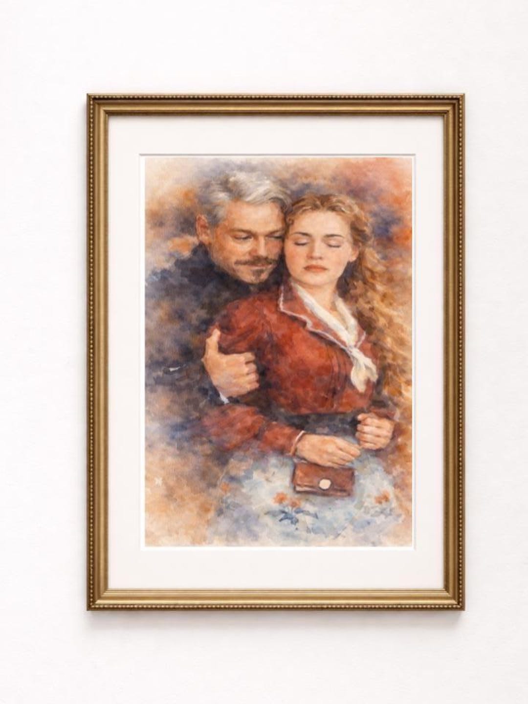 Hamlet and Ophelia Art Print – Shakespeare Romantic Watercolor Tragic ...
