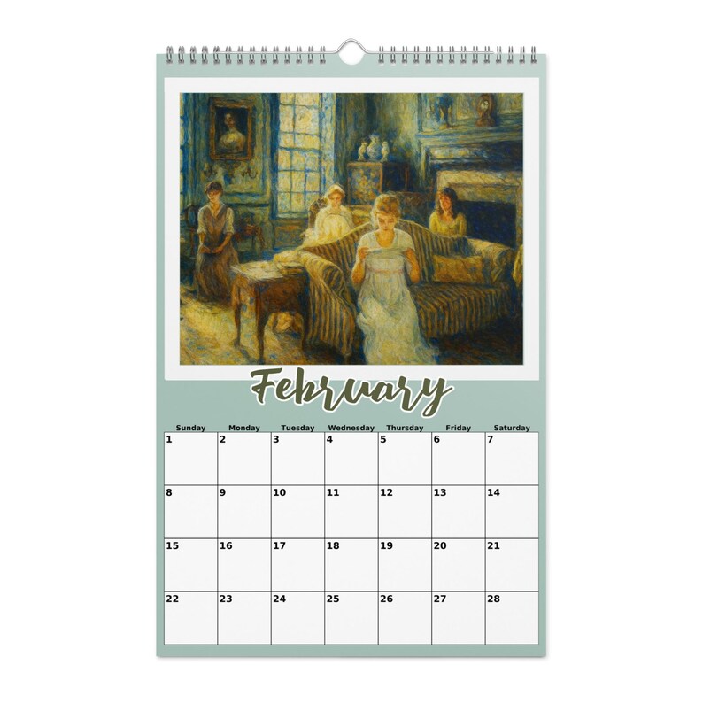 Pride and Prejudice 2026 Wall Calendar | Jane Austen Inspired Literary ...