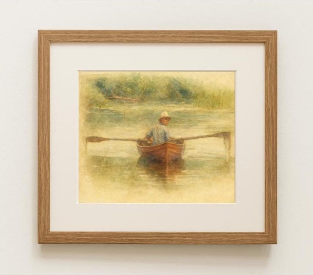 Gilbert Blythe Rowing Print | Anne of Green Gables Vintage Watercolor ...