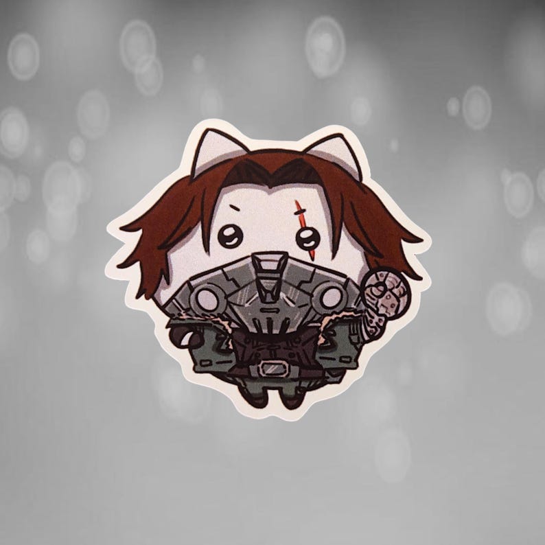 Rivals Bucky/ Winter Soldier Chiikawa Sticker - Etsy
