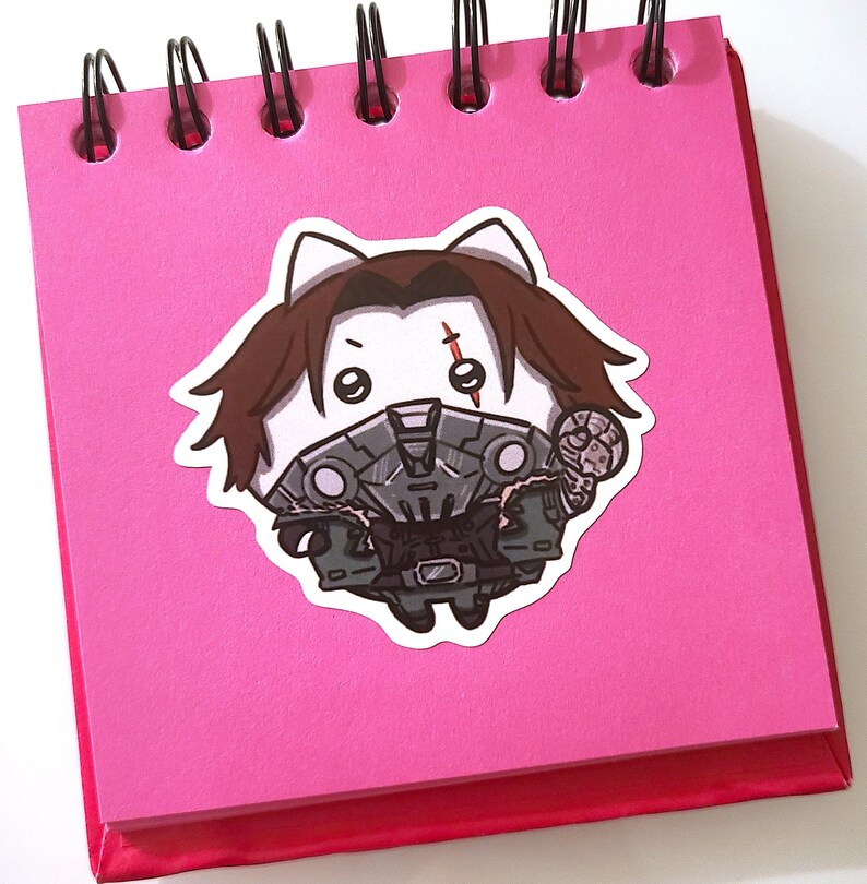 Rivals Bucky/ Winter Soldier Chiikawa Sticker - Etsy