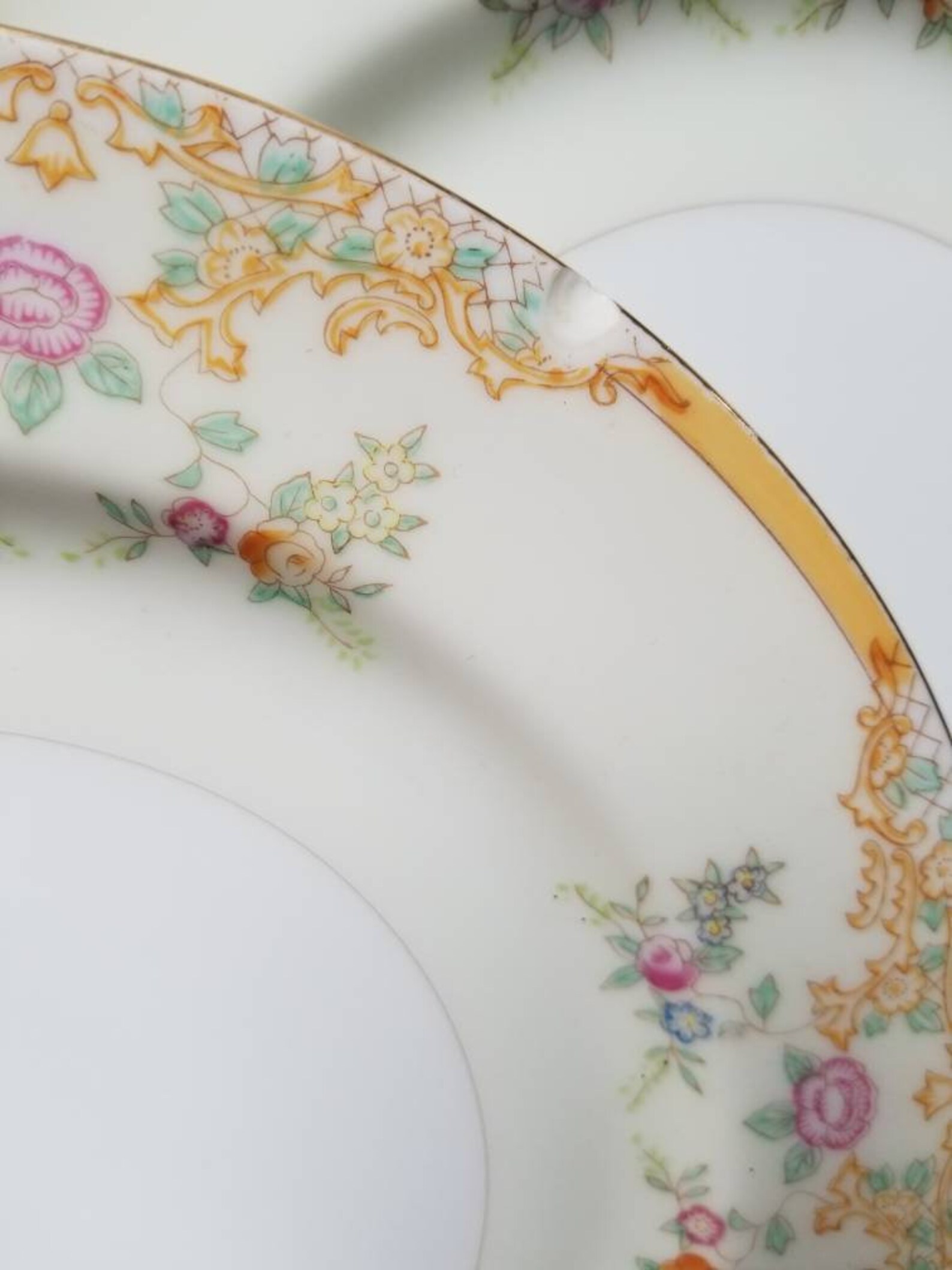 Antique Handpainted Dinner Plates - Etsy