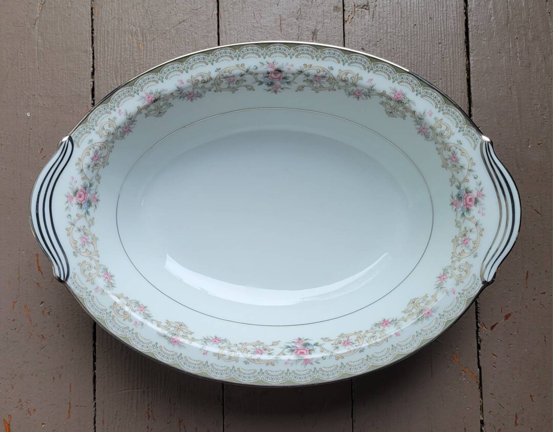 Vintage Noritake Edgewood Oval Serving Bowl - Etsy