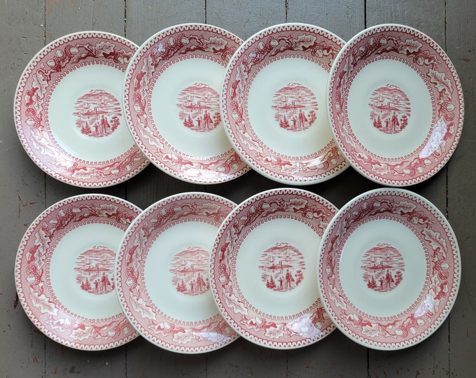Vintage Royal Ironstone Memory Lane Saucers - Etsy