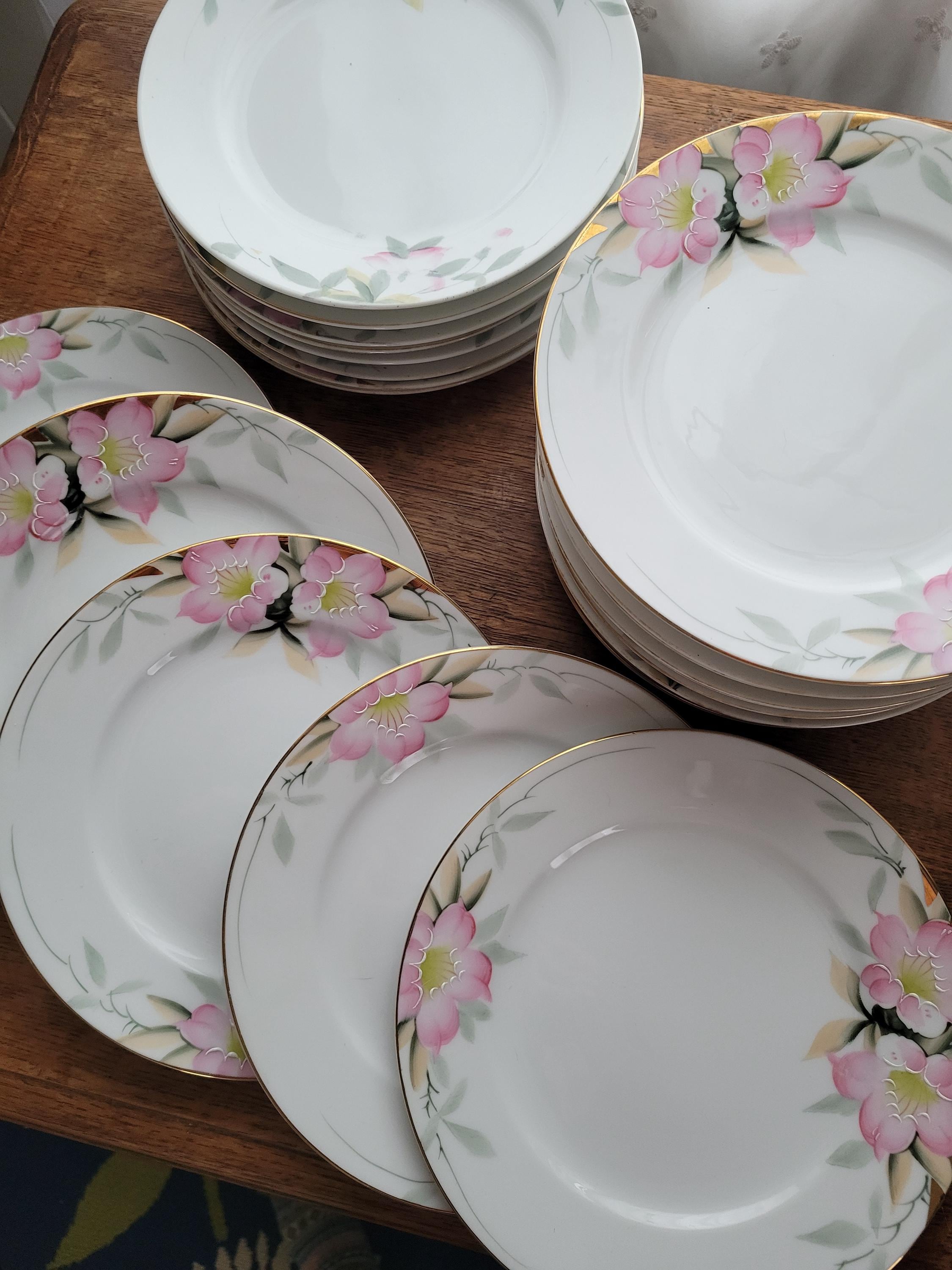 Antique Noritake Azalea Dessert Plates - Etsy