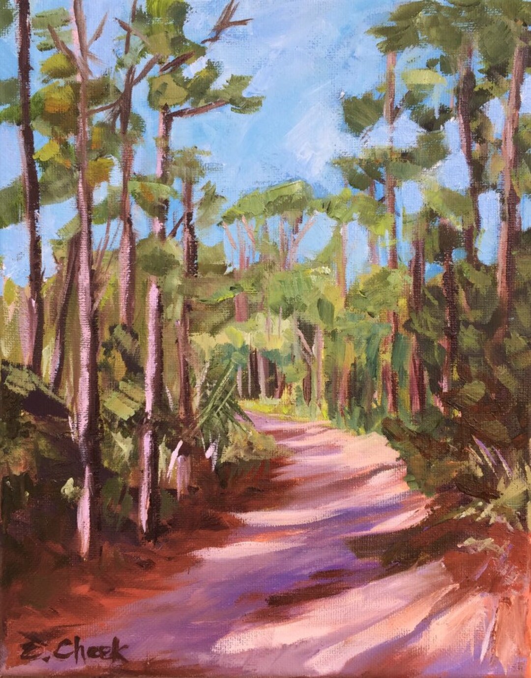 Dutton Island Road -original Oil Painting Canvas 8x10 - Etsy