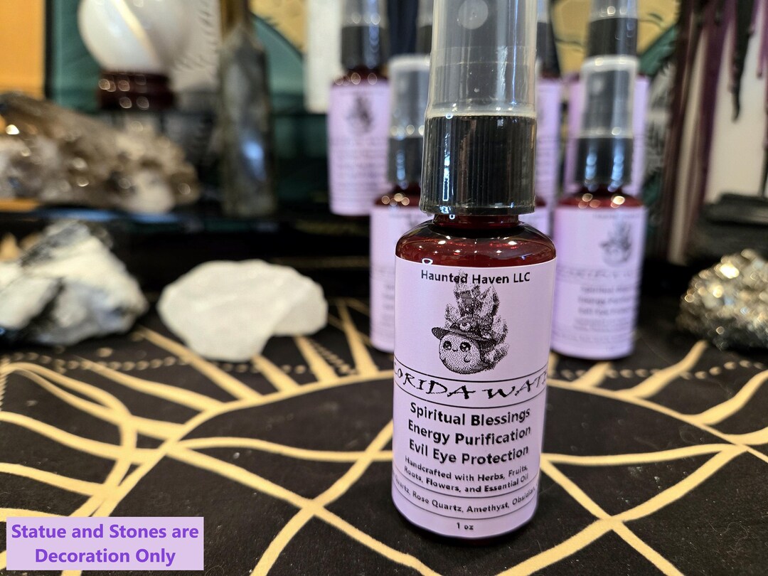 Crystal Infused Florida Water - Paranormal + Evil Eye Cleansing ...