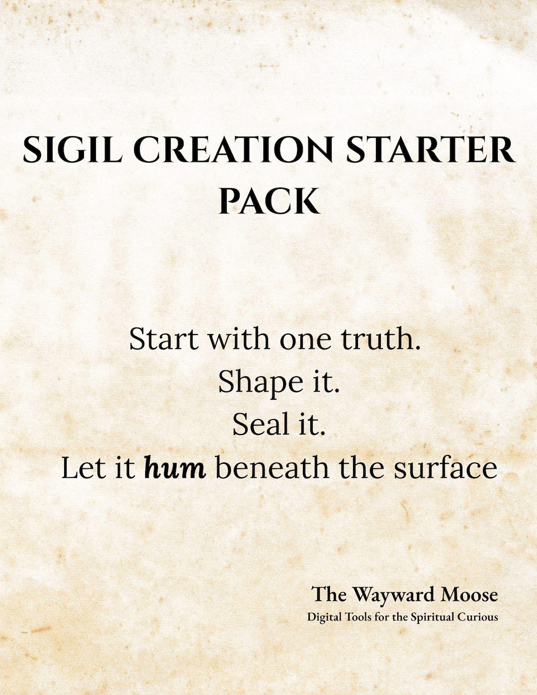 Sigil Creation Starter Pack | DIY Symbol Worksheet & Activation Guide ...