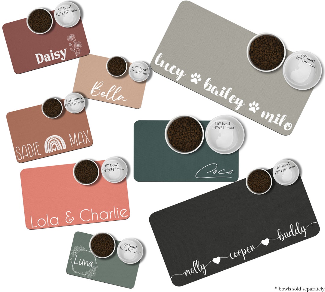 Dog Placemat - Chic & Functional: Stylish Dog Bowl Mat for a Clean Home ...