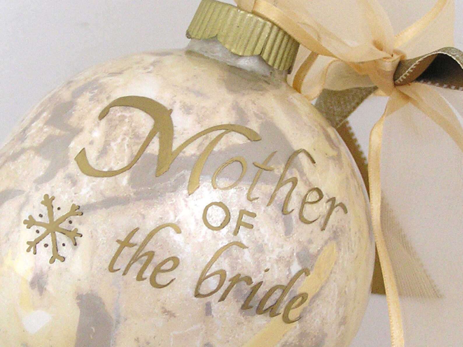 Personalized MOTHER of the BRIDE or GROOM Gift Glass Christmas | Etsy