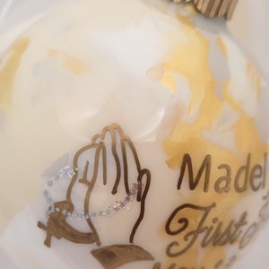PERSONALIZED FIRST COMMUNION Glass Keepsake Ornament - Etsy