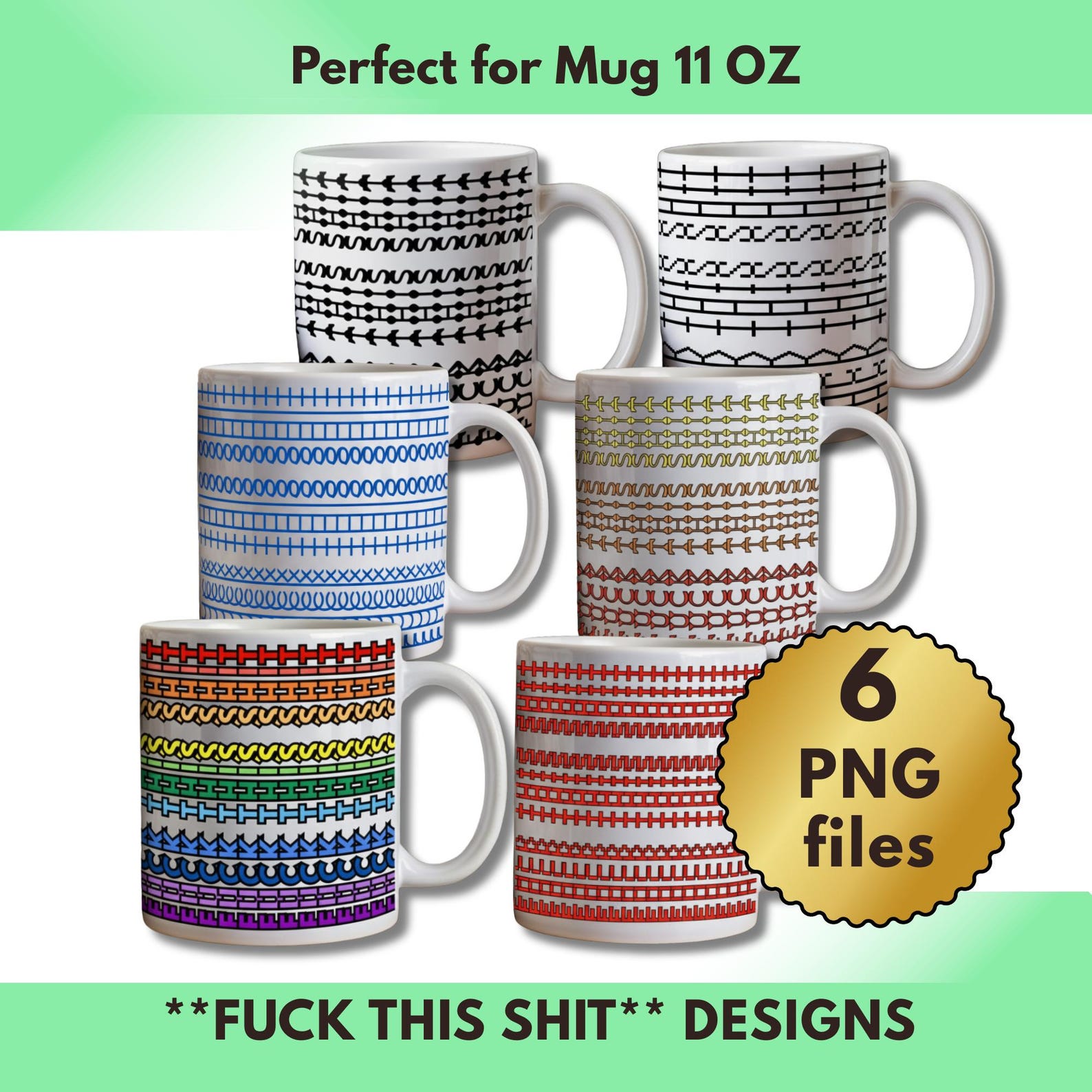 Hidden Message Mug Png Fuck This Shit Design Digital Download 11 Oz Mug ...