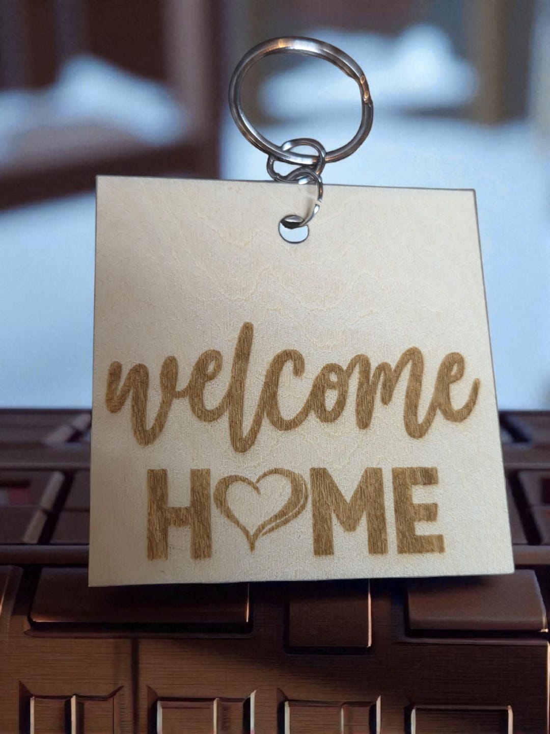 Welcome Home Keychain - Etsy
