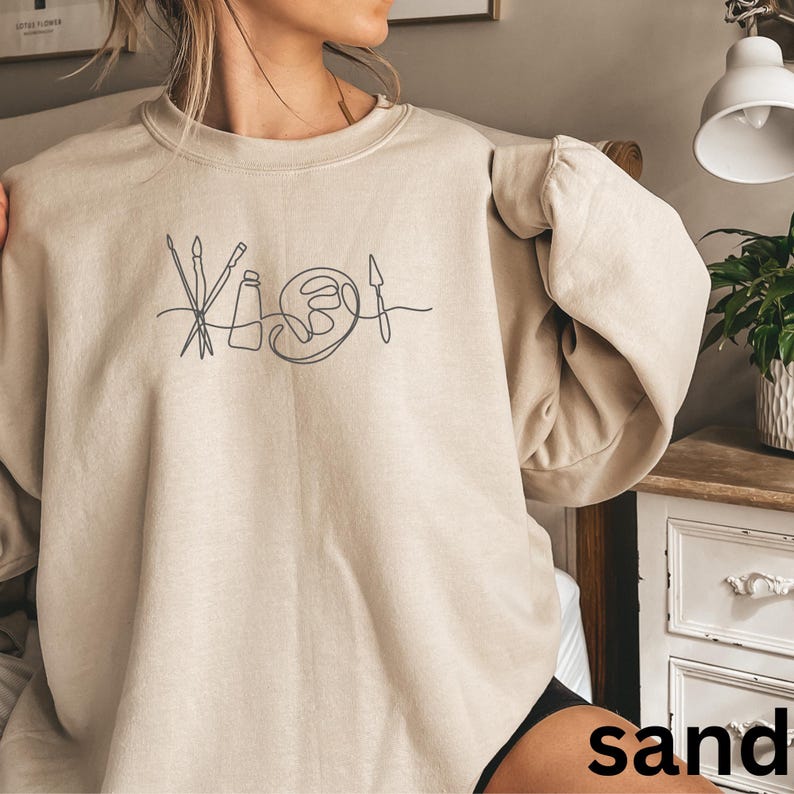 Art Teacher Sweatshirt, Art Lover Outfit,sweatshirt for Artist,art ...
