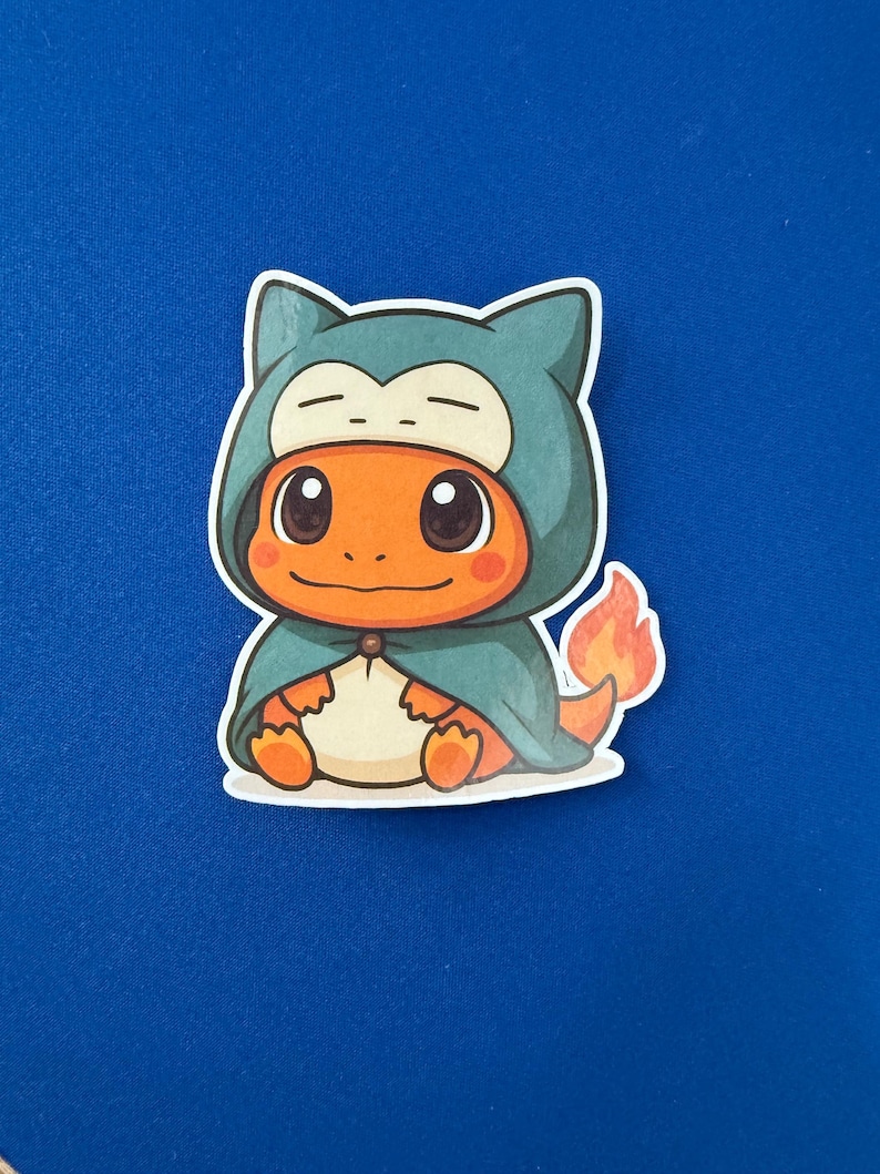 Jumbo Poncho Stickers Psyduck Espeon Pikachu Charmander Eevee Squirtle ...