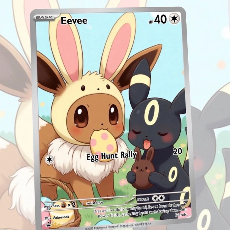 Easter Pikachu Card - Etsy