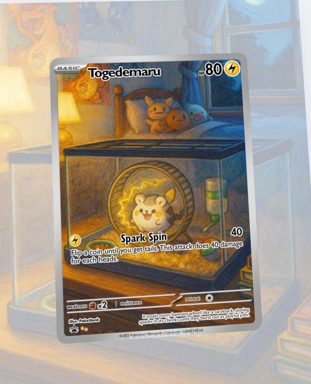 Togedemaru Custom Made Card Fan Art Card - Etsy