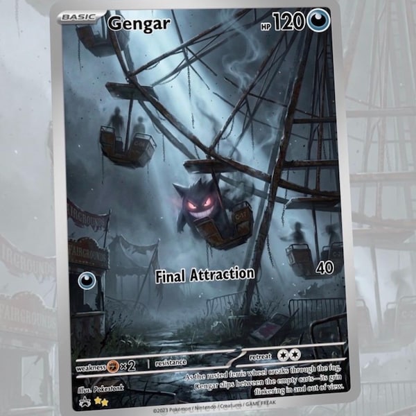 Gengar Fan Made Card - Etsy