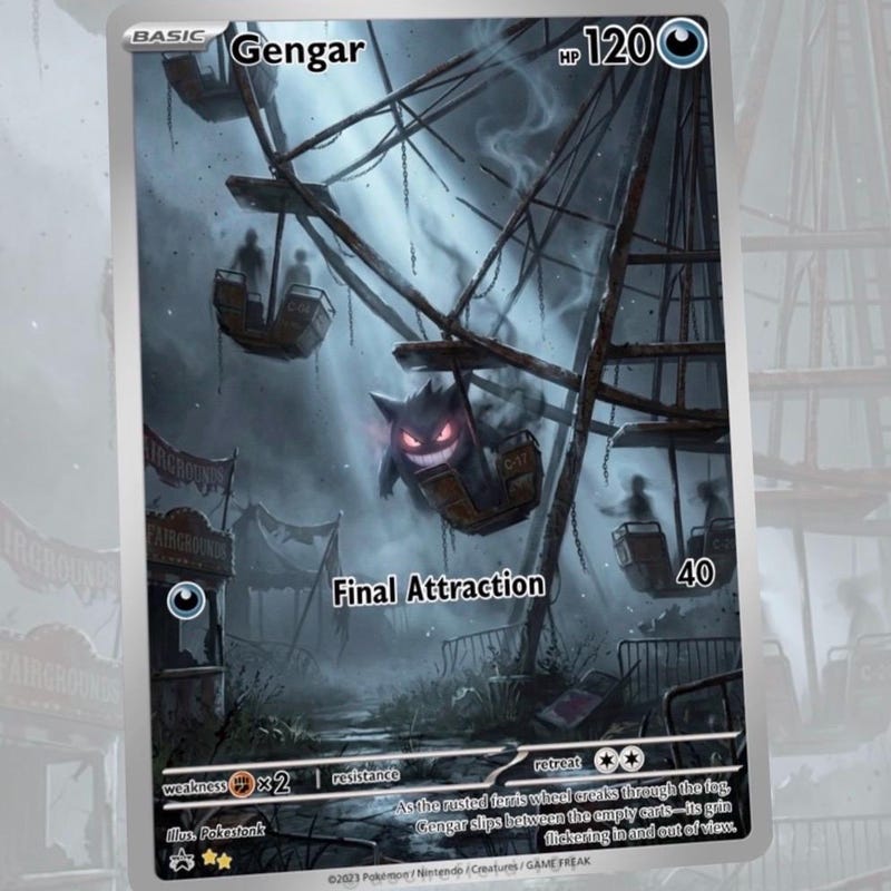 Gengar Fan Art Card - Etsy
