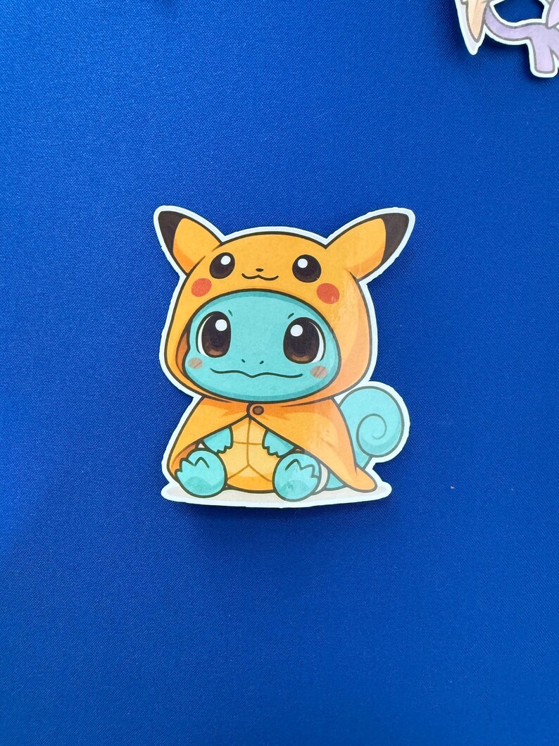 Jumbo Poncho Stickers Psyduck Espeon Pikachu Charmander Eevee Squirtle ...