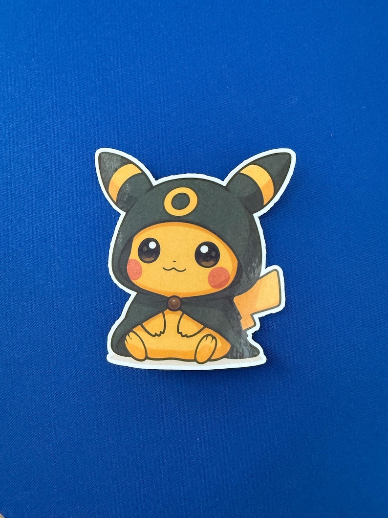 Jumbo Poncho Stickers Psyduck Espeon Pikachu Charmander Eevee Squirtle ...