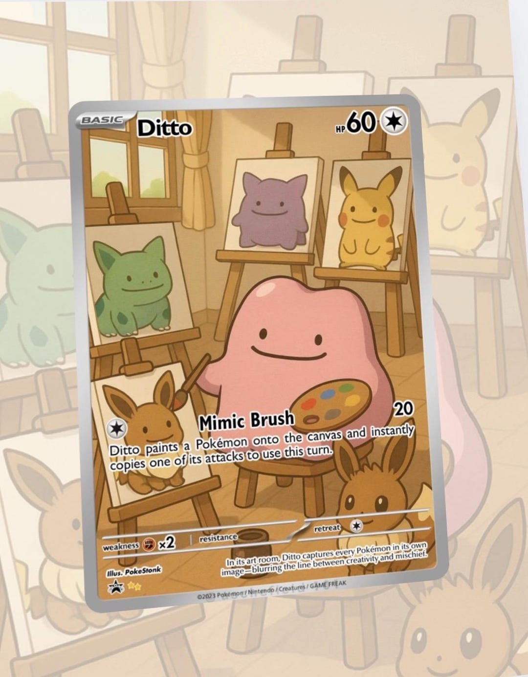 Ditto Custom Made Card Fan Art Card - Etsy