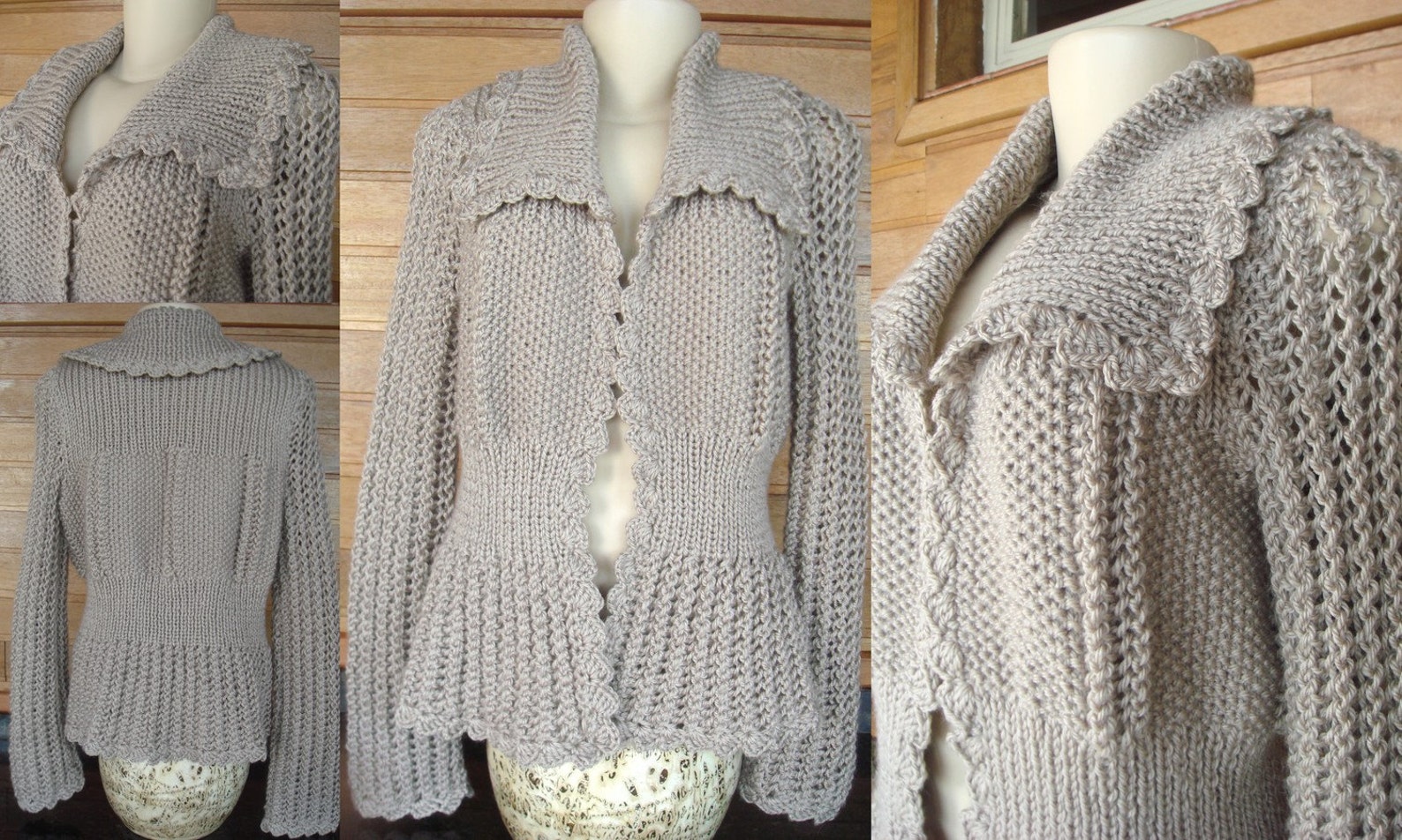Hand Made KNITTED CARDIGAN - Etsy