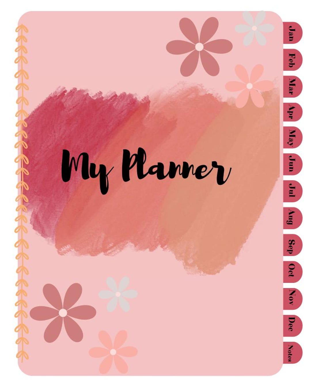 Flower Theme 2025 Calendar| PDF READY - Etsy