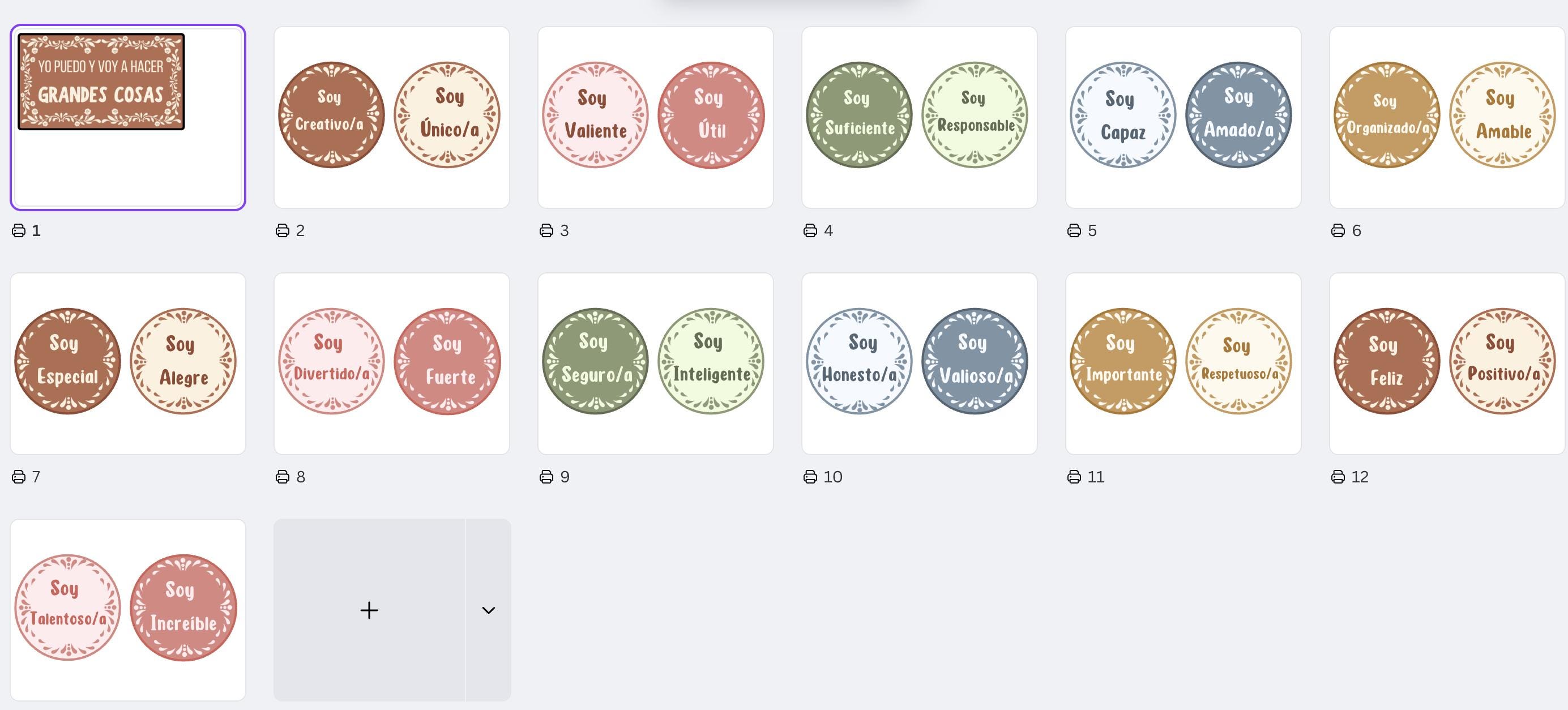 Cielito Lindo Spanish Afirmations - EDITABLE - Etsy