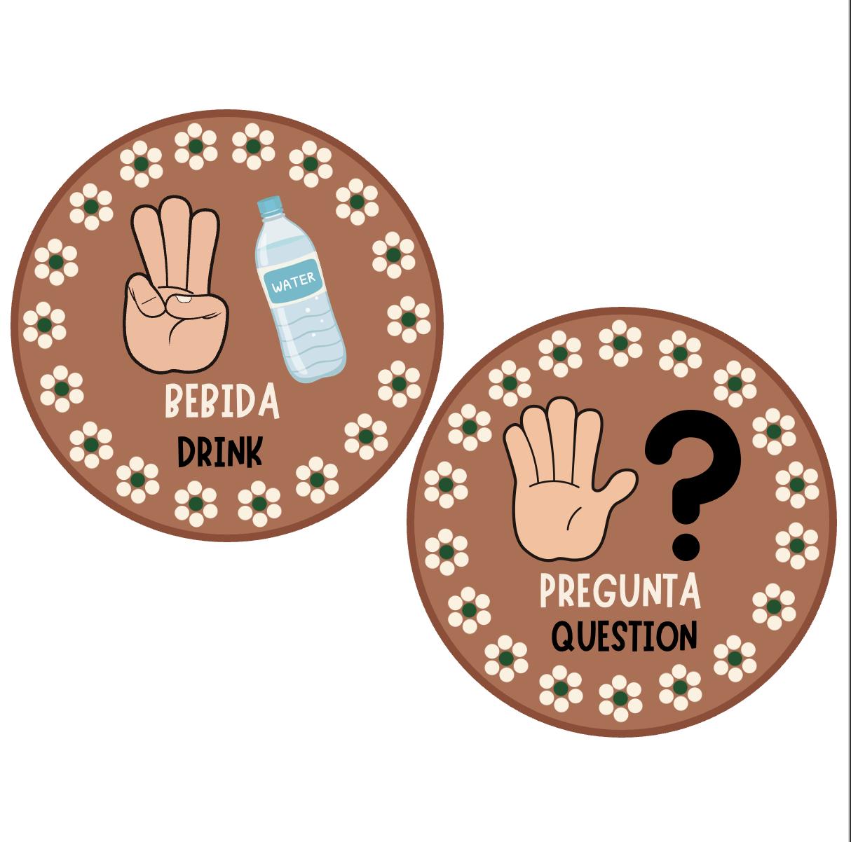 Cielito Lindo Bilingual Hand Signals - EDITABLE - Etsy