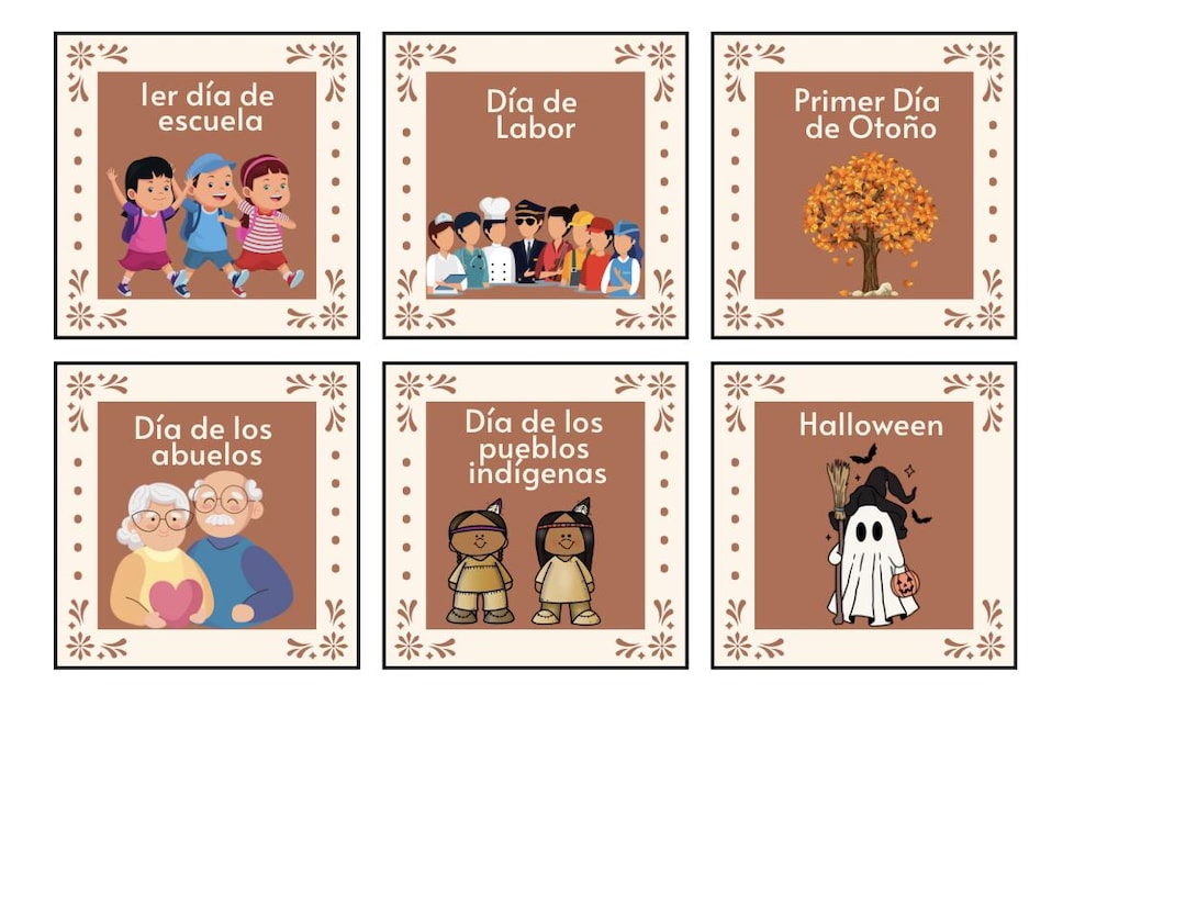 Cielito Lindo Bilingual Pocket Calendar EDITABLE on Canva - Etsy