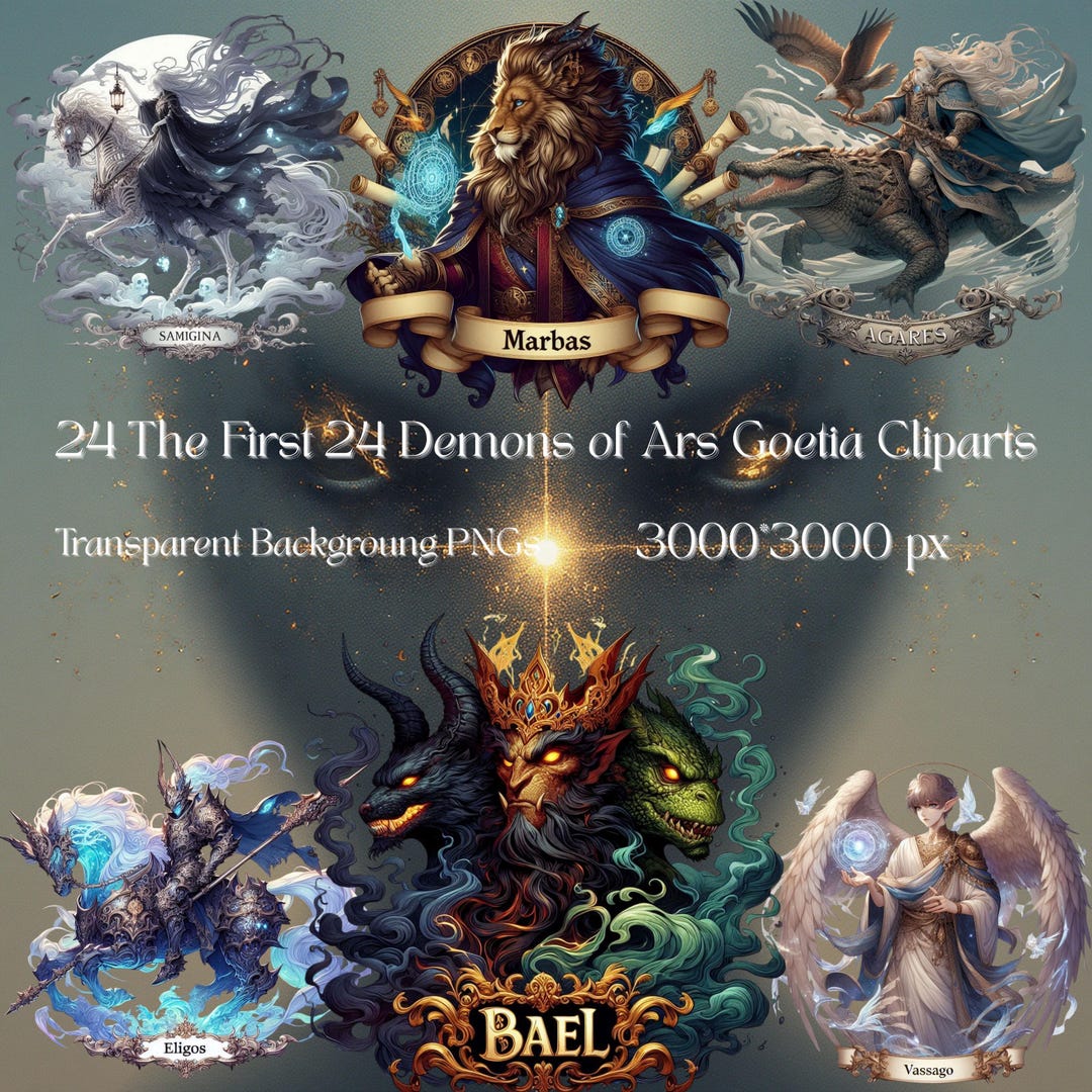 The First 24/72 Lesser Key of Solomon – Cel Shading Fantasy Demon ...