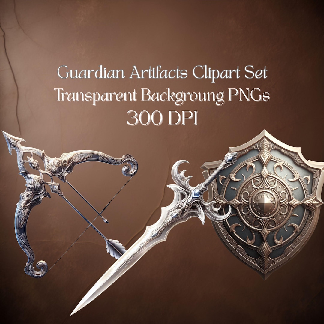 Guardian Artifacts Clipart Set – 36 Sacred Fantasy Relics, Luxury Cel ...