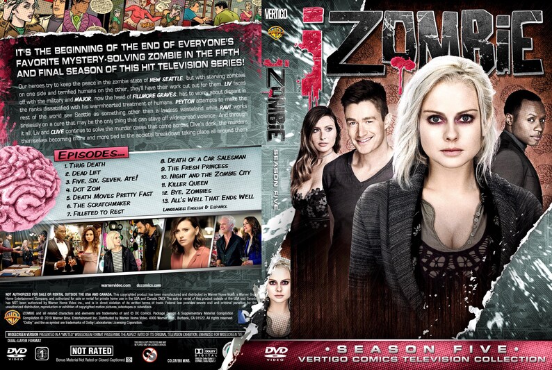 Izombie Complete Season Five (DVD) Version - Etsy UK