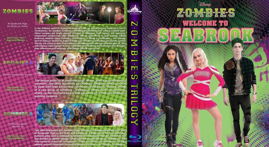 Disney's Zombies Welcome to Seabrook Zombies Trilogy (blu-ray Version ...