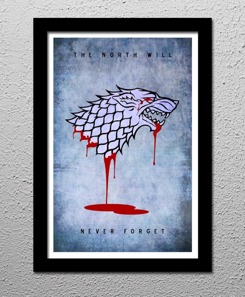 The North Will Never Forget Game of Thrones House Stark - Etsy