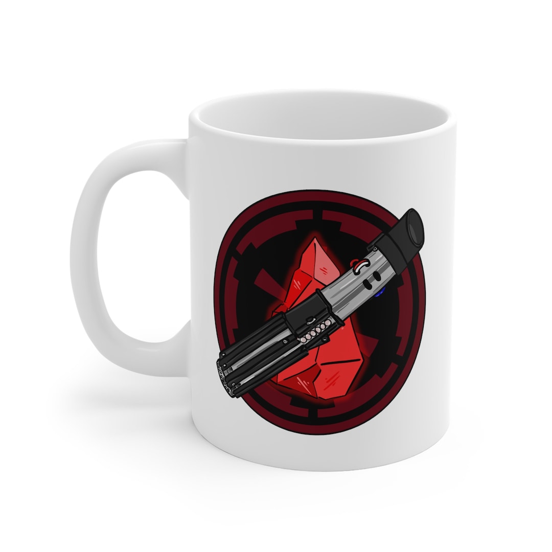 Darth Vaders Lightsaber Red Kyber Crystal - Star Wars - Mug 11oz or ...