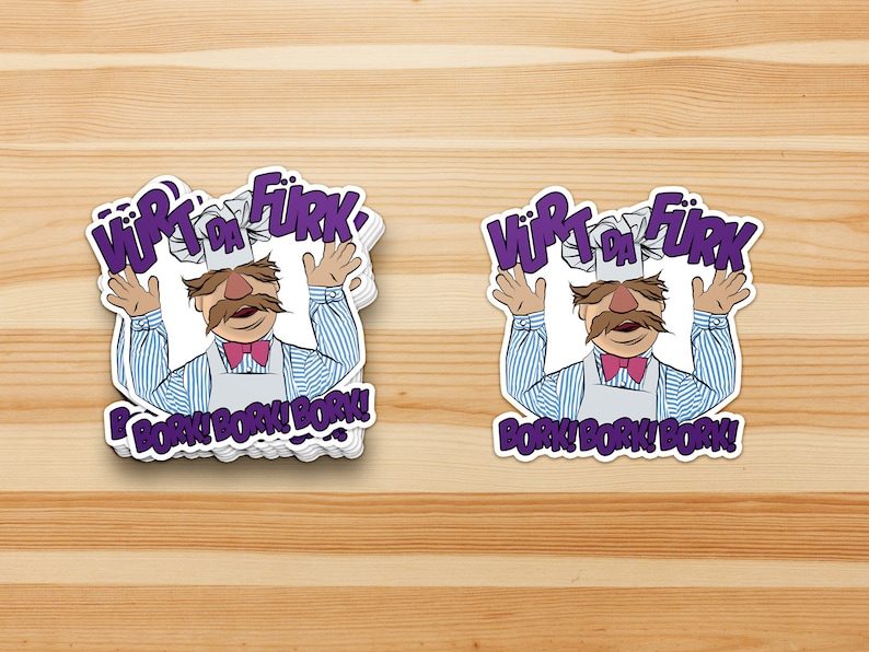 Swedish Chef - the Muppets - Waterproof Vinyl Sticker - Water Bottle ...