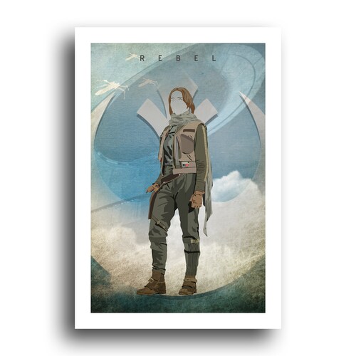 Jyn Erso Star Wars Rogue One Original Illustration Portrait - Etsy