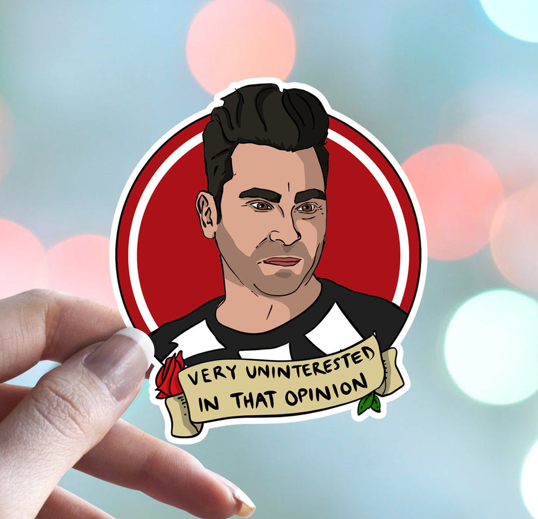 David Rose - Schitt's Creek - Waterproof Vinyl Sticker - Water Bottle ...